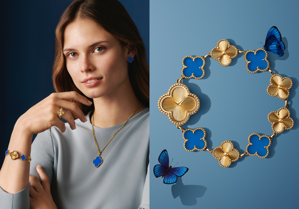 令人心醉的蓝，Van Cleef Arpels发布新蓝玛瑙Alhambra系列 - Q-E3